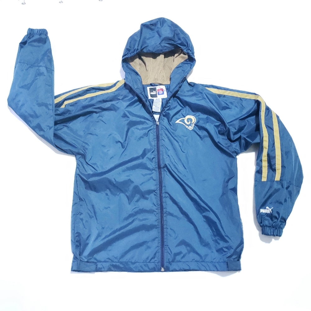 Vintage Puma La Ramp Nfl Football Parka Jacket - Gem